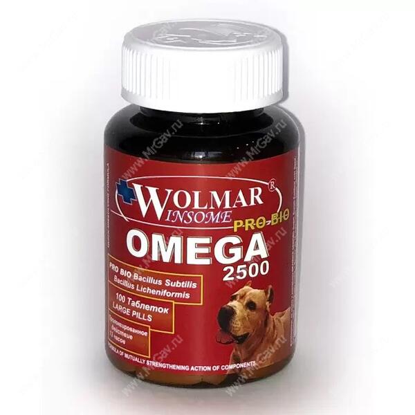 Витамины Wolmar Pro Bio OMEGA 2500 для нормализации обмена веществ, 100 ...